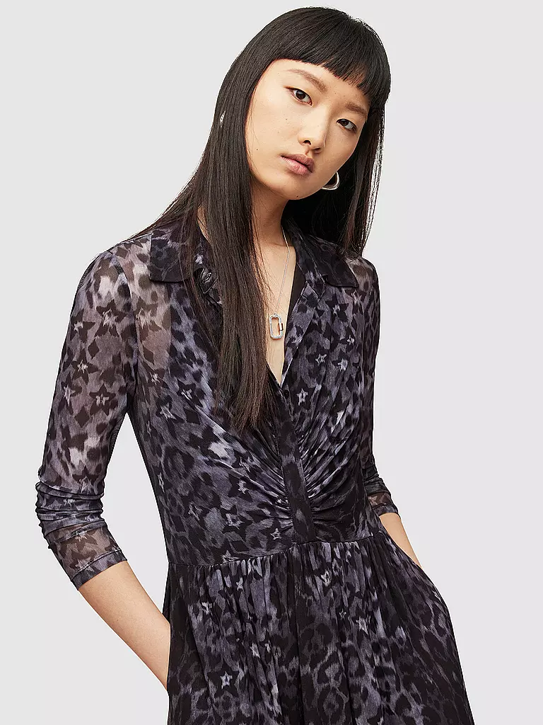 ALLSAINTS Hemdblusenkleid KELDA CELIA grau