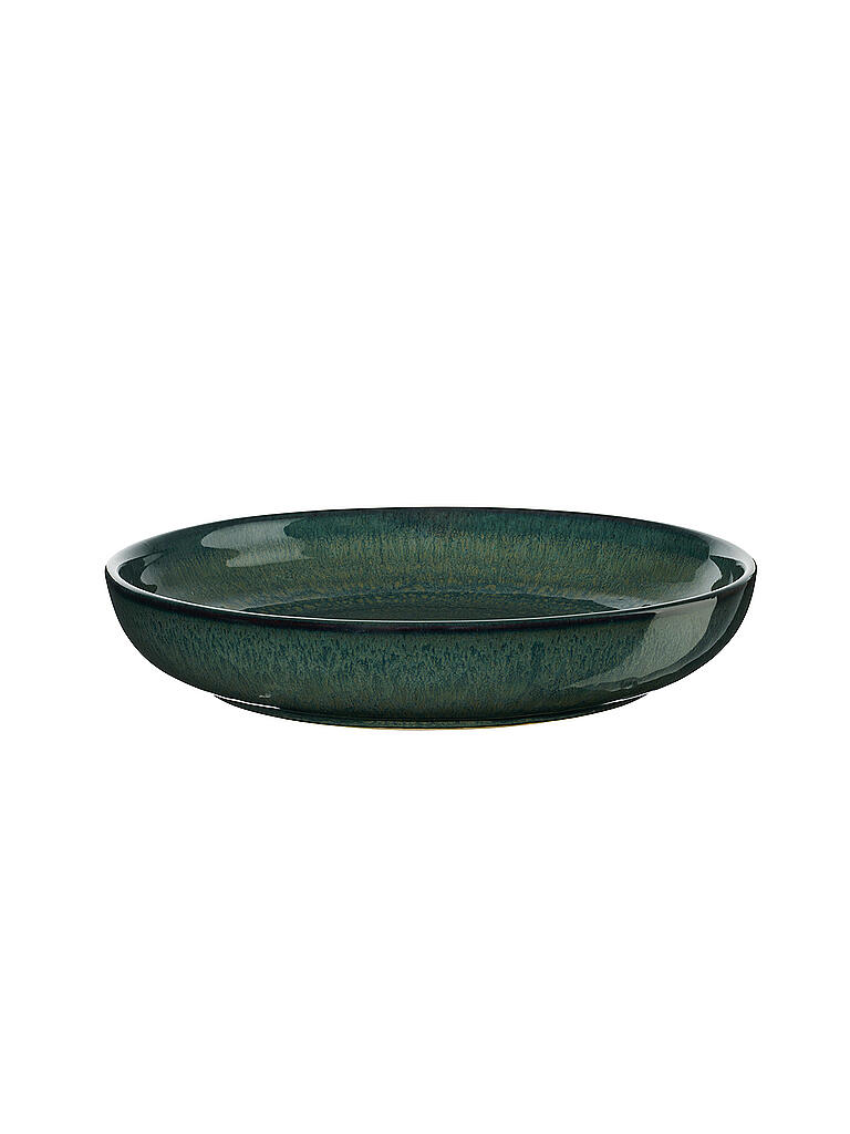 ASA SELECTION Poke Bowl flach 22cm POKE&MORE Ocean dunkelgrün
