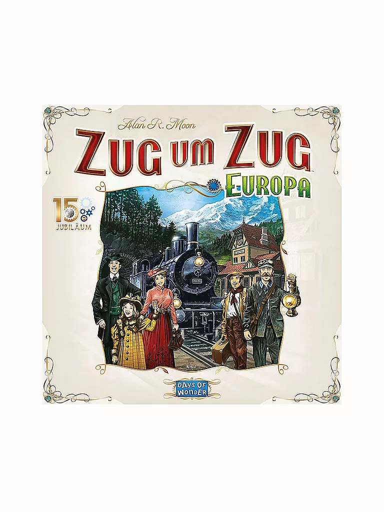 ASMODEE Brettspiel - Zug um Zug: Europa 15. Jubiläum keine Farbe