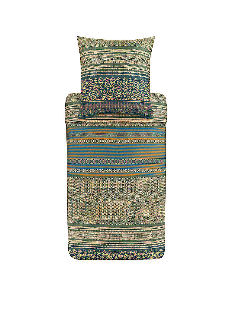 BASSETTI Satin Bettwäsche ROCCARASO 70x90cm/140x200cm grün grün