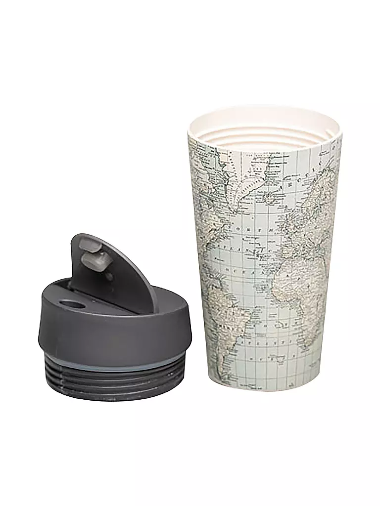 CHIC.MIC Bioloco Cup Plant Deluxe 0,42l Antique Map bunt