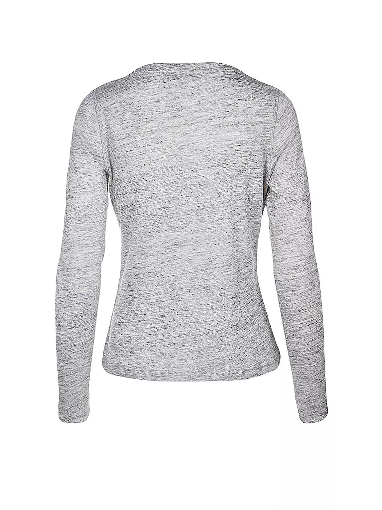 COMMA IDENTITY Leinen-Weste grau