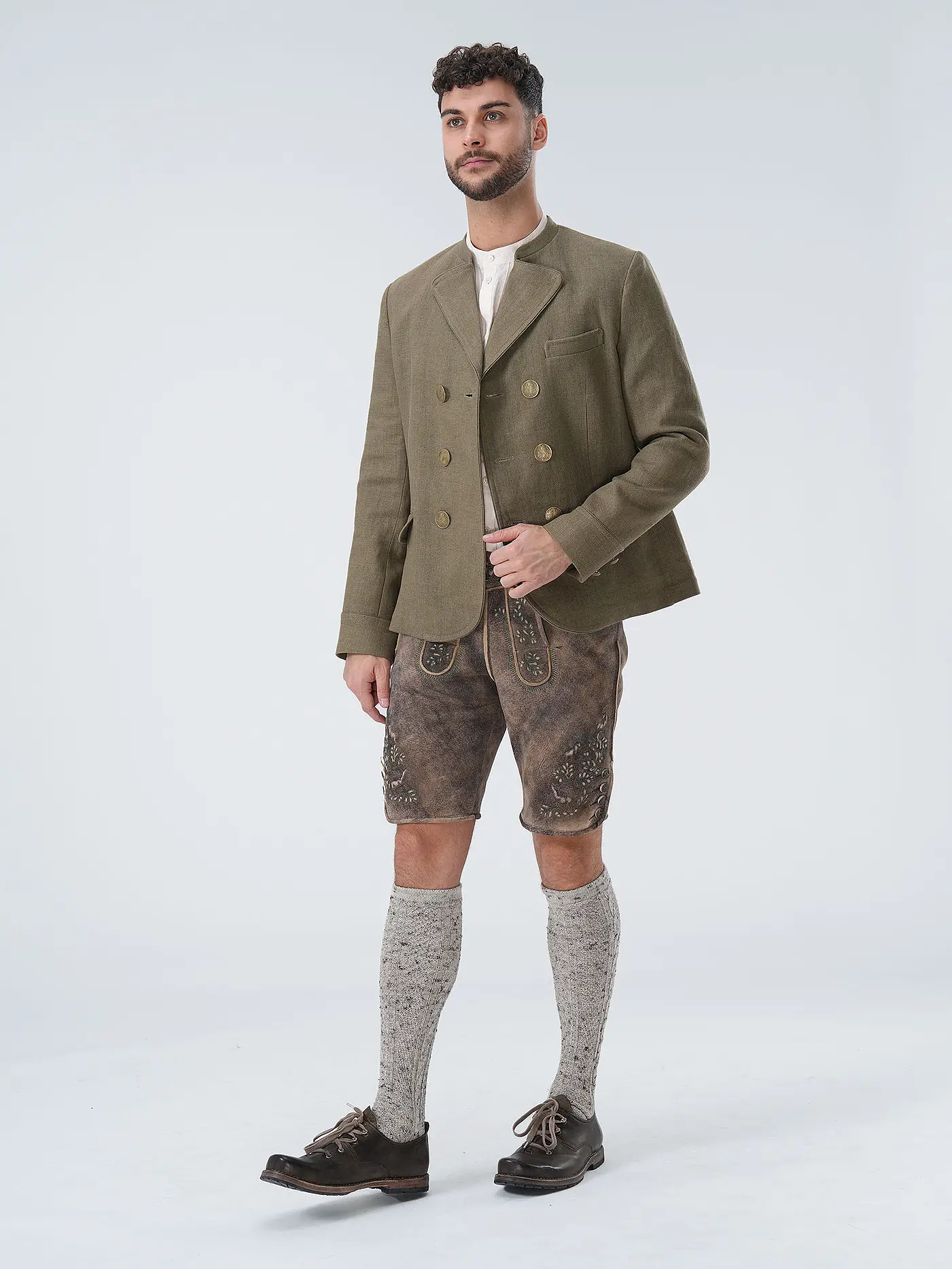 GOTTSEIDANK Trachtensakko KORBE olive