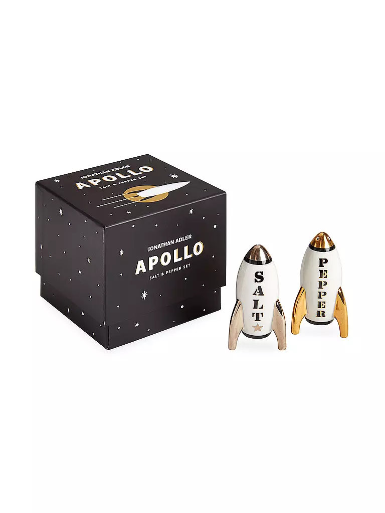 JONATHAN ADLER Salz- und Pfefferstreuer Set APOLLO White weiss