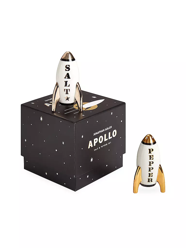 JONATHAN ADLER Salz- und Pfefferstreuer Set APOLLO White weiss
