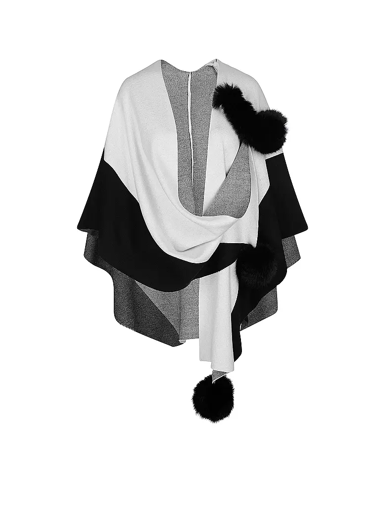 JOSEPH RIBKOFF Poncho - Cape schwarz