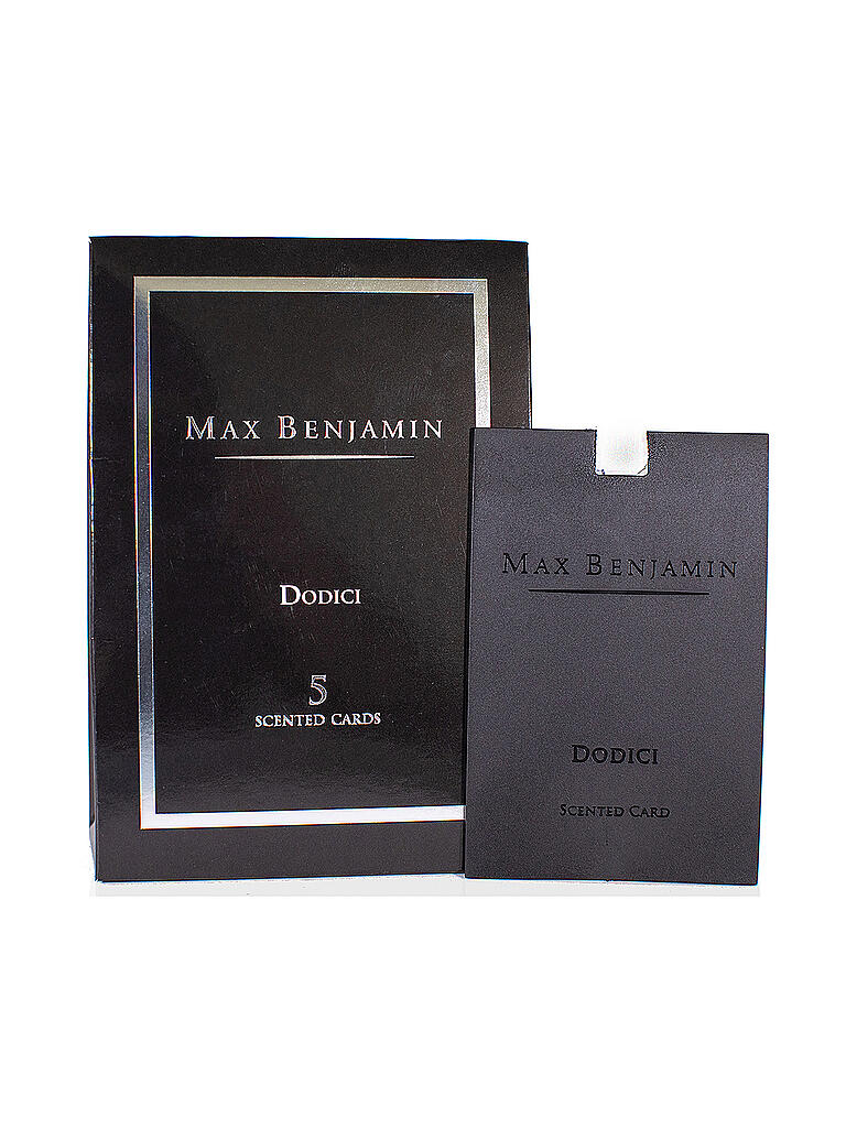 MAX BENJAMIN Raumduft Karten Set 5-er Set Dodici schwarz