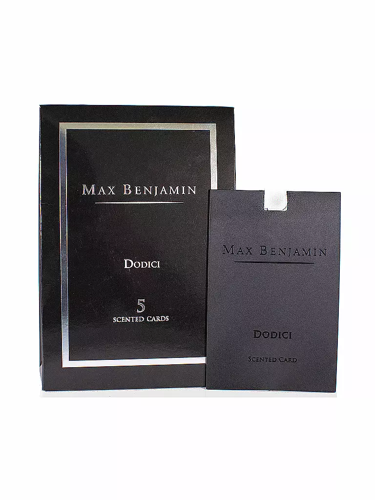MAX BENJAMIN Raumduft Karten Set 5-er Set Dodici schwarz