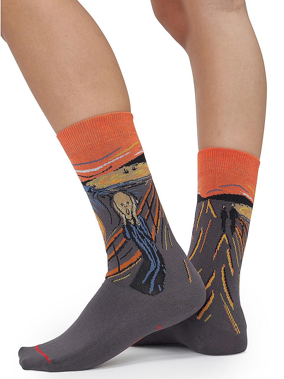 ART-SOCKS Herren Socken THE SCREAM - EDVARD MUNCH orange (40-46) orange
