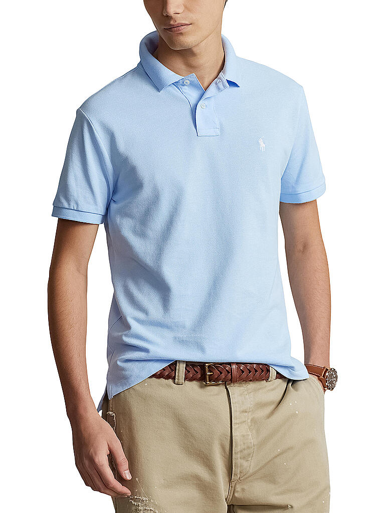 POLO RALPH LAUREN Poloshirt Custom Slim Fit hellblau