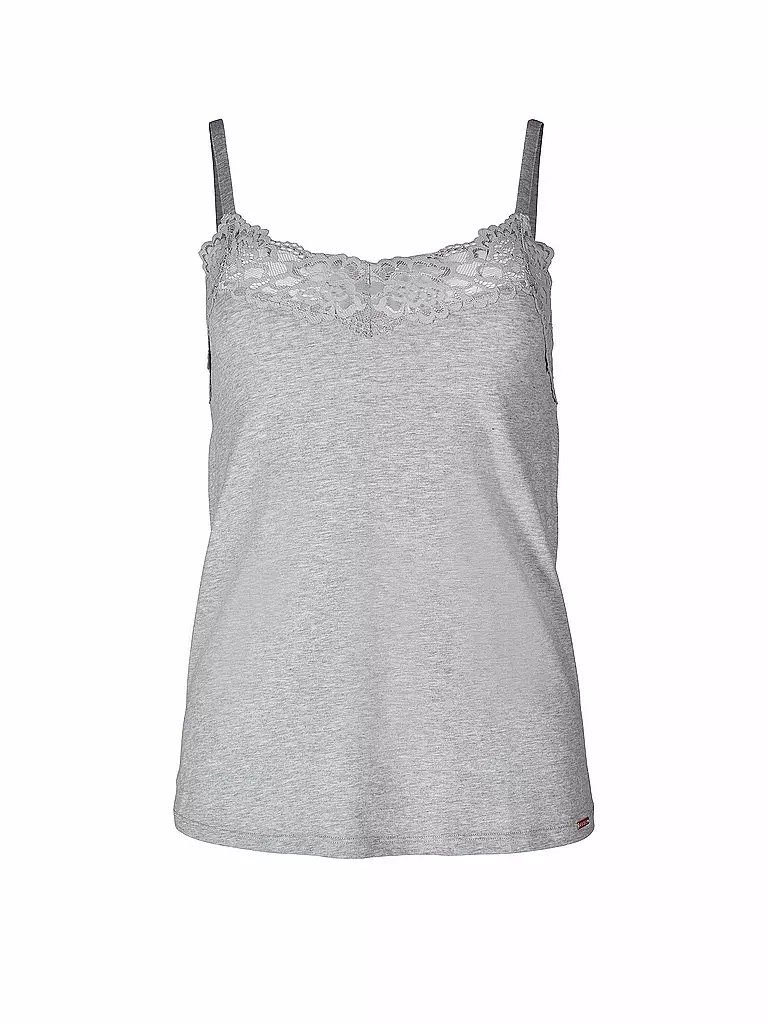 SKINY Top "Sleep and Dream" (Stone Grey Melange) grau