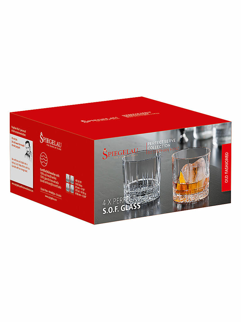 SPIEGELAU Trinkglas 4er Set PERFECT SERVE COLLECTION 270ml transparent