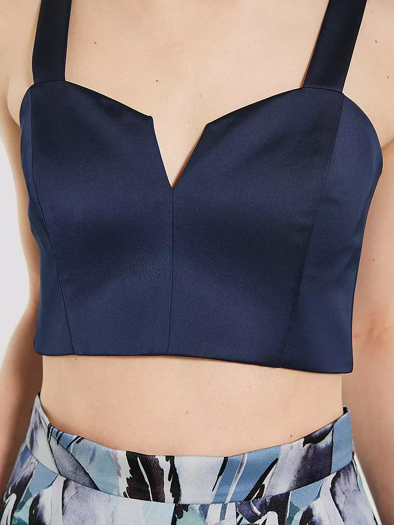SWING Top Cropped Fit blau