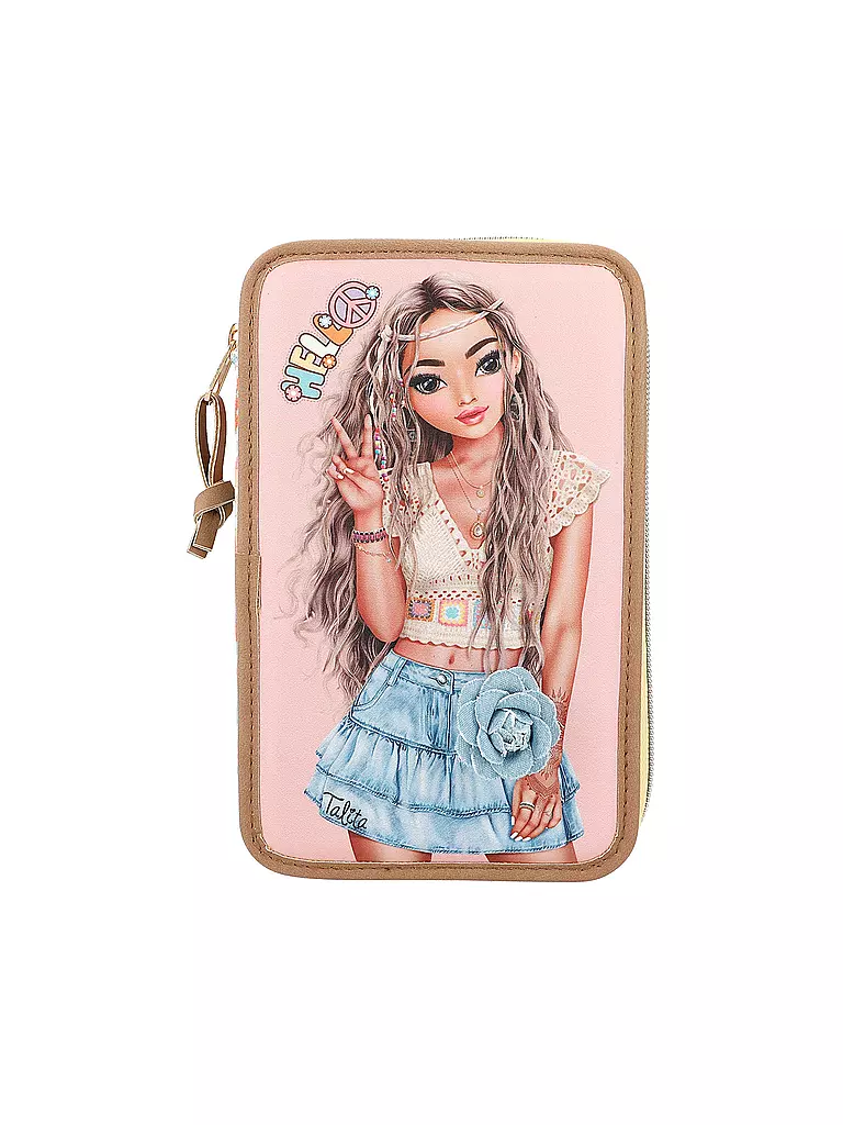 TOP MODEL 3-Fach Federtasche HIPPIE HEART keine Farbe