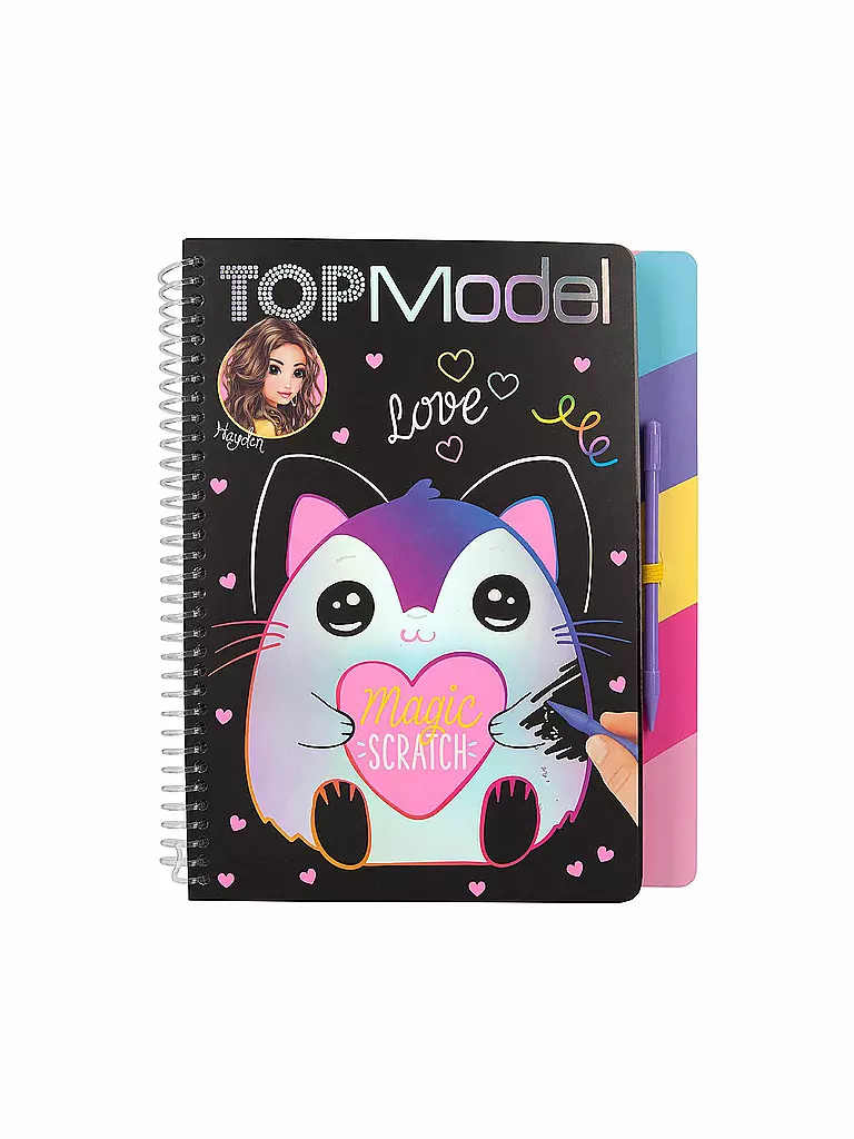 TOP MODEL Malbuch Magic Scratch TOPModel keine Farbe