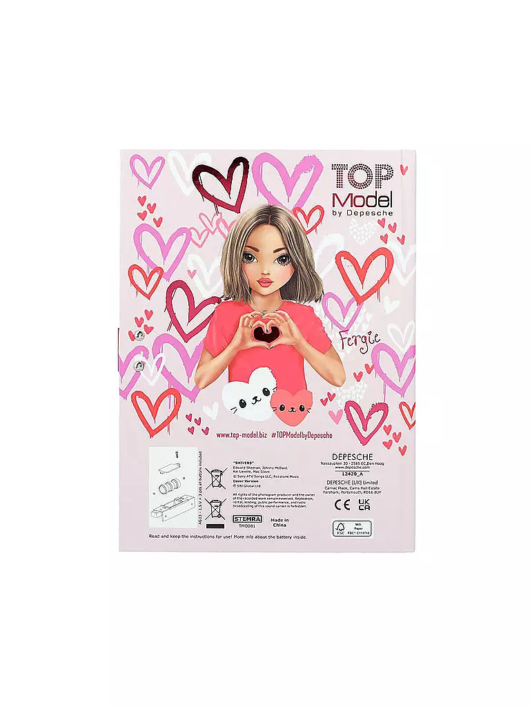 TOP MODEL Top Model Geheimcode Tagebuch keine Farbe