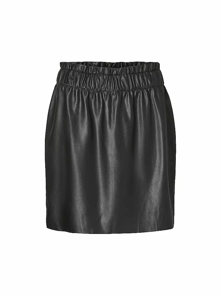 VERO MODA Rock in Lederoptik VMGWENRILEY schwarz