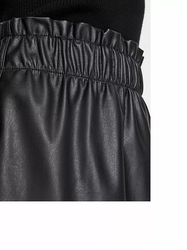 VERO MODA Rock in Lederoptik VMGWENRILEY schwarz